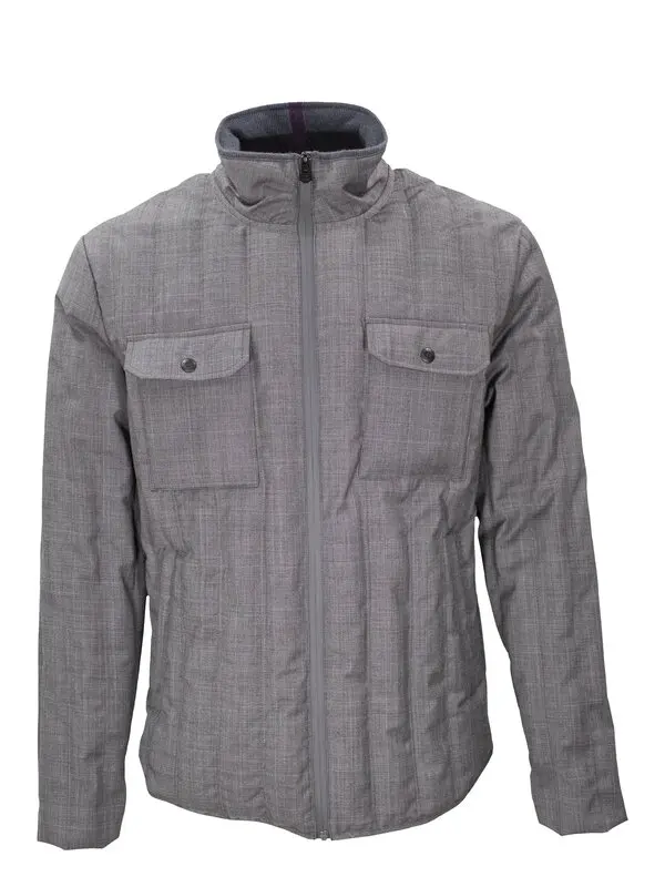 LORDS OF HARLECH Claudio Merino Wool Jacket - Grey