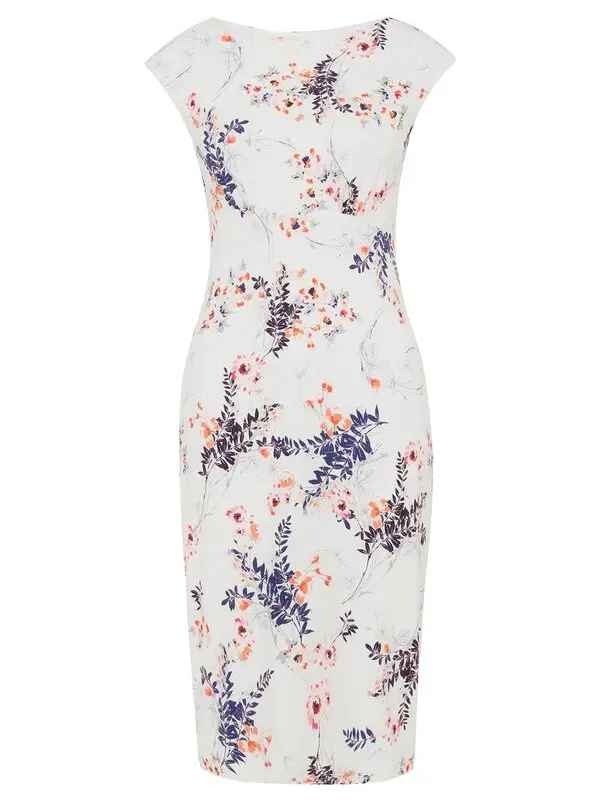 ALIE STREET LONDON Pippa Floral Shift Dress - Black