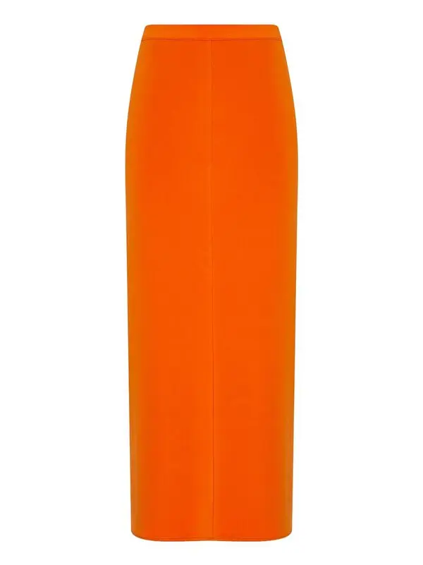 HERFETCH High Waist Midi Skirt - Orange