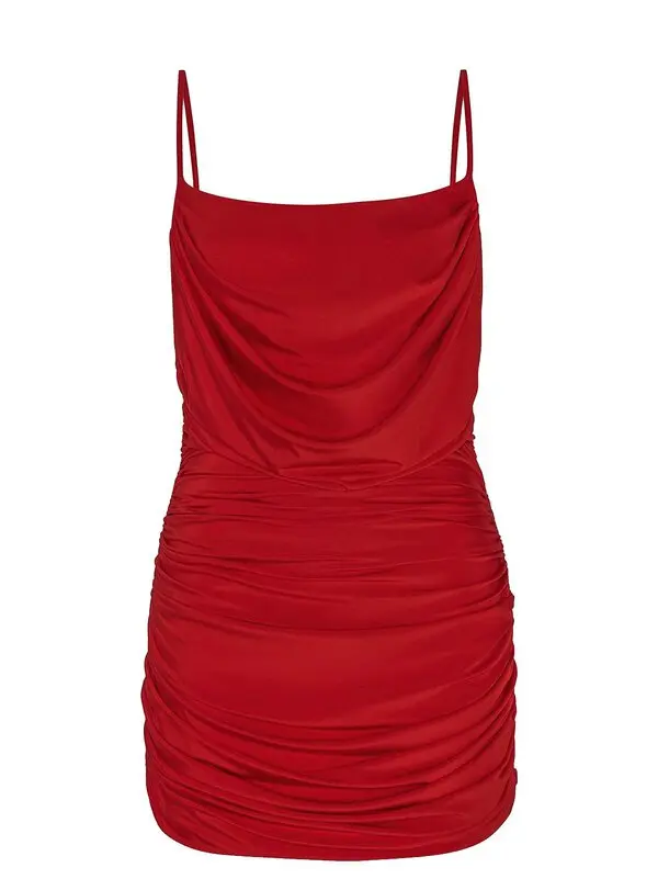 KHELA THE LABEL Flirt Alert Mini Dress - Red
