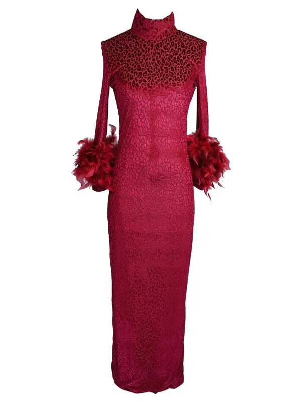 JENNAFER GRACE Catroux Maxi Dress - Red