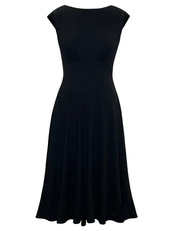 ALIE STREET LONDON Luna Midi Dress With Pockets - Black