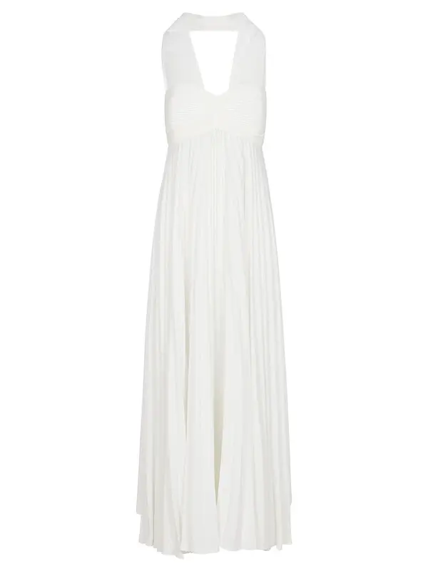DELFI COLLECTIVE Daphne Halter Gown - White