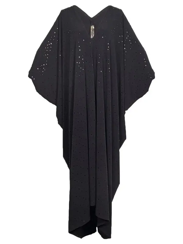 JENNAFER GRACE Disco Moderne Sequin Caftan Dress - Black