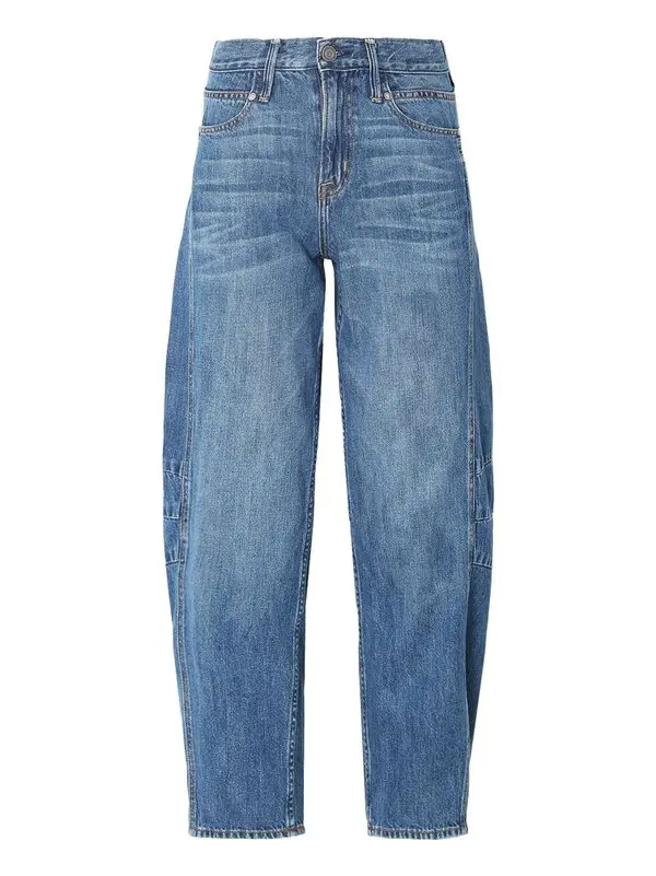 NOEND Ava Flutter Slung Fit Jeans - Blue