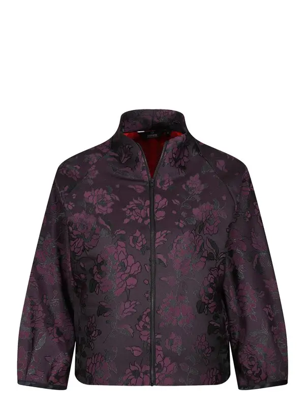 LIONESS BY TF Floral Print Jacket - Purple