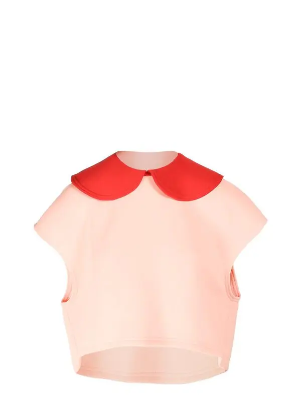 IOANA CIOLACU Cotton-blend Fleece Top - Pink