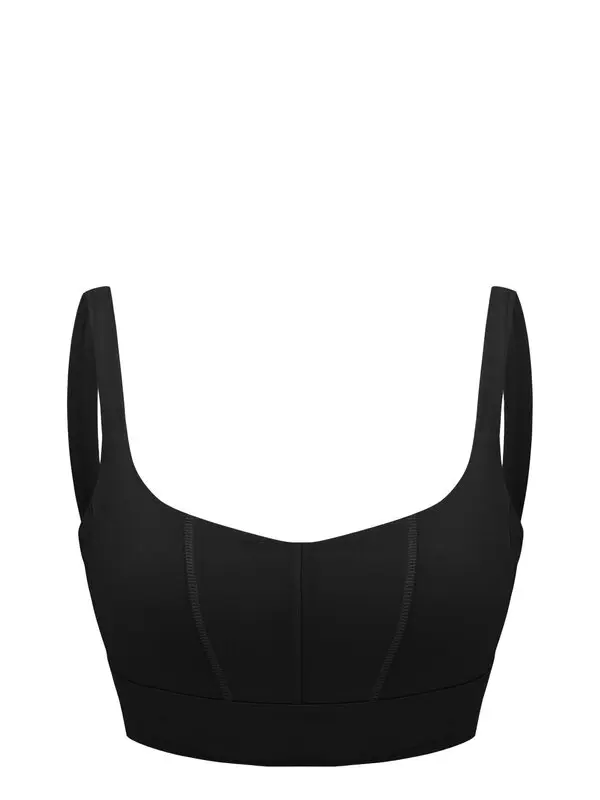 PCFG Bra With Stitch Detail - Black