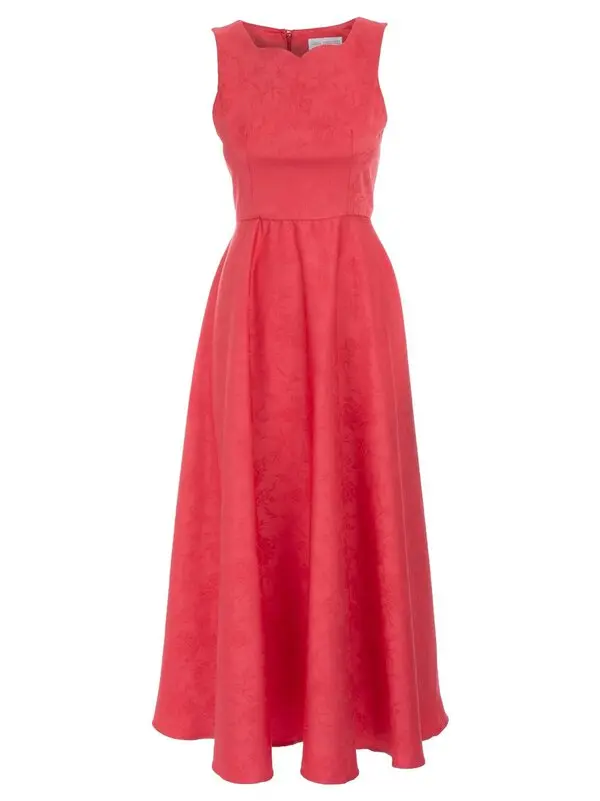 SOFIA TSERETELI Jacquard Embrace Gown - Red