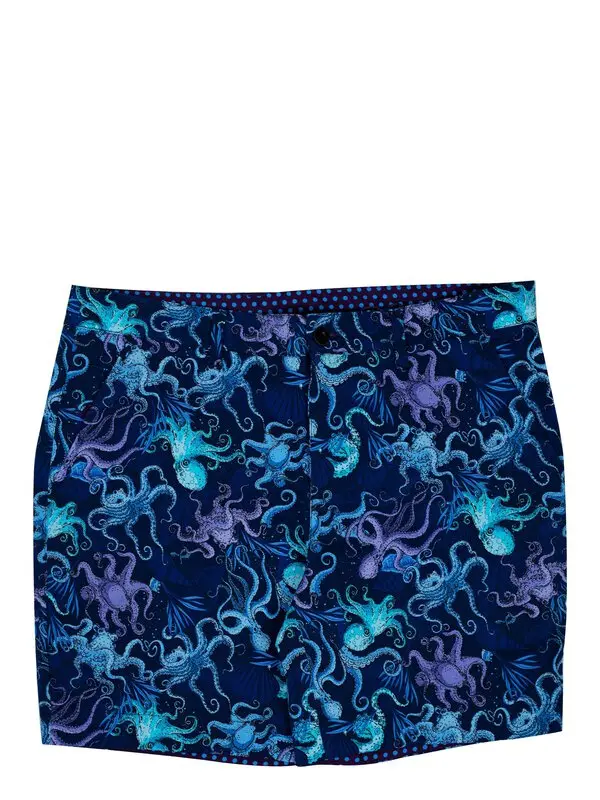 LORDS OF HARLECH Printed Party Shorts - Green/blue
