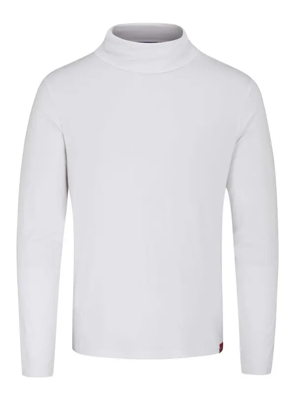 ARTHUR BEALE Bamboo Roll-neck Base Layer - White