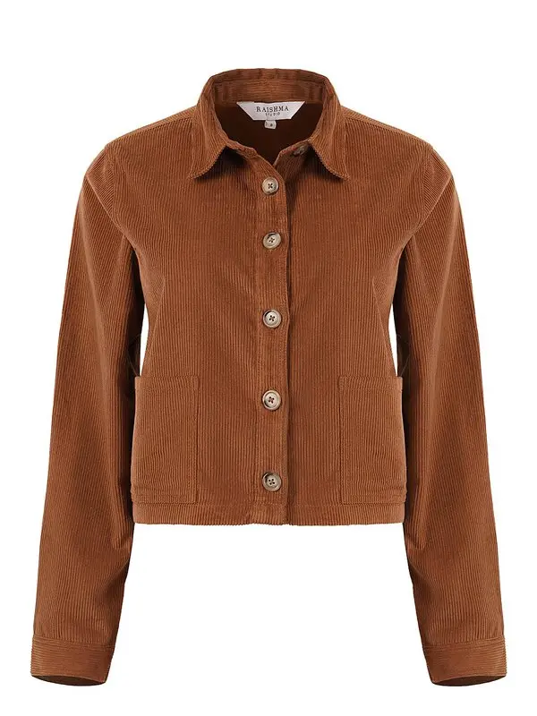 RAISHMA Seraphina Corduroy Jacket - Brown