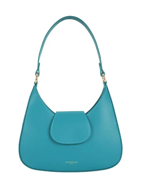 LE PARMENTIER Obolo Leather Shoulder Bag - Blue