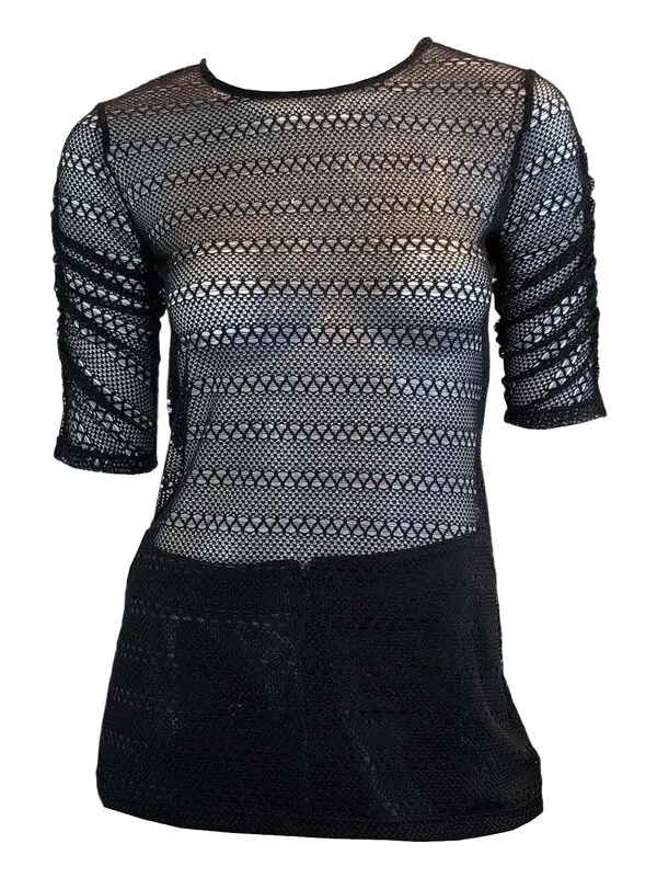 SNIDER Biscuit Short Sleeve Top - Black