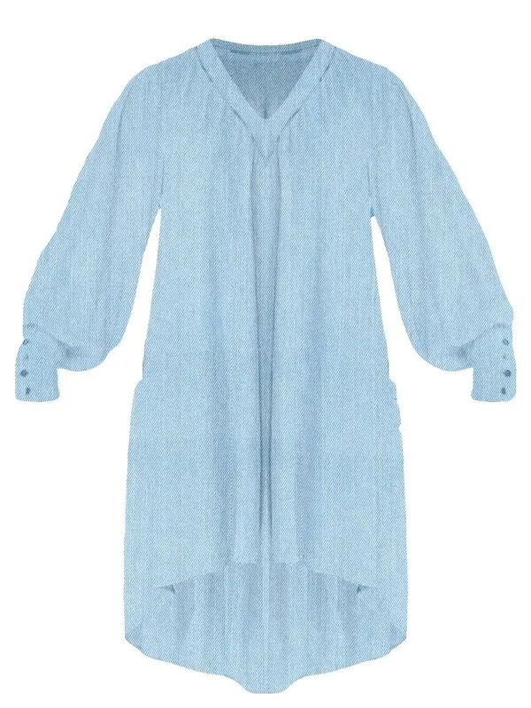 CARLTON JONES Alene A-line Dress - Blue