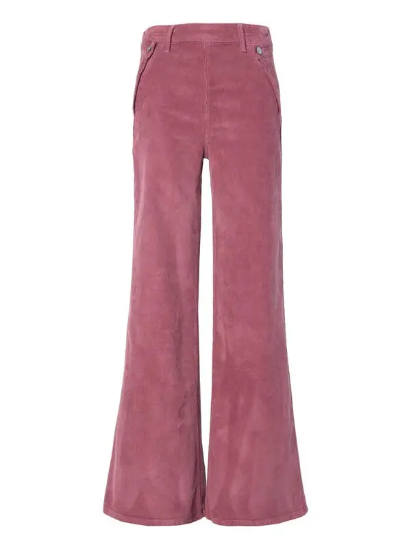 NOEND Dina High-waisted Wide Corduroy - Pink