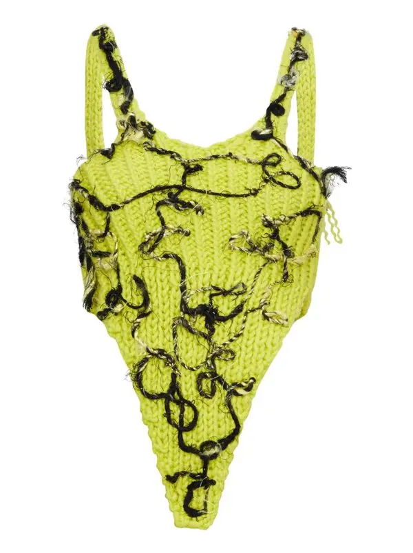 SARAH REGENSBURGER The Sun Chunky Knit Top - Yellow