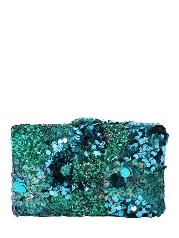 SIMITRI Nicobar Kitsch Evening Clutch - Green
