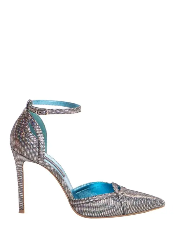 THE 5TH ELEMENT Ashanti Sparkle Disco Pumps - Blue/silver