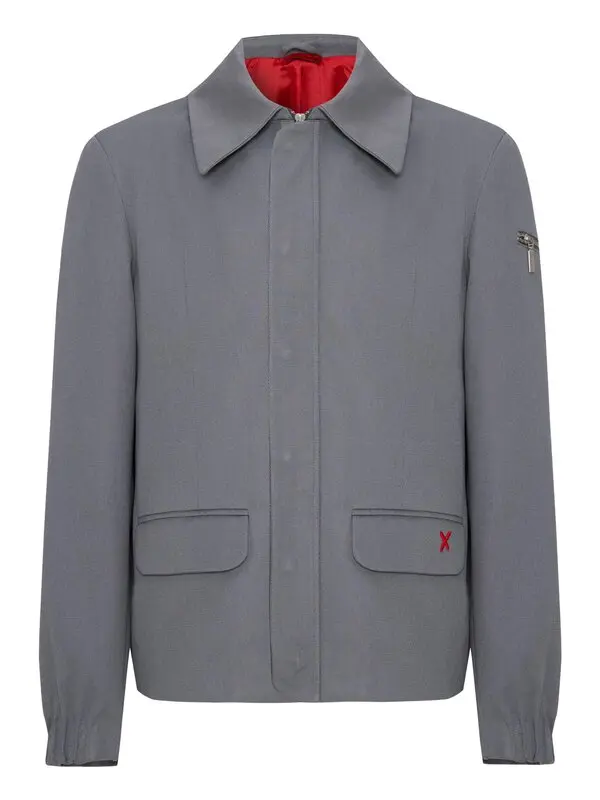 PCFG Pure Cotton Gabardine Puffer Jacket - Grey