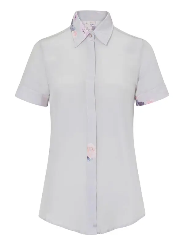 SOPHIE CAMERON DAVIES Classic Silk Shirt - Grey
