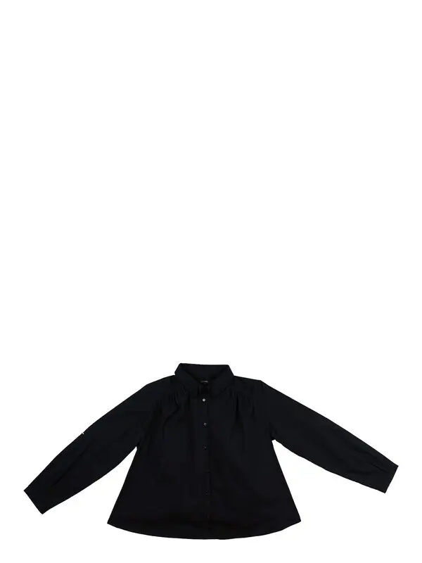 LO NEEL Fiby Embroidered Button-up Shirt - Black