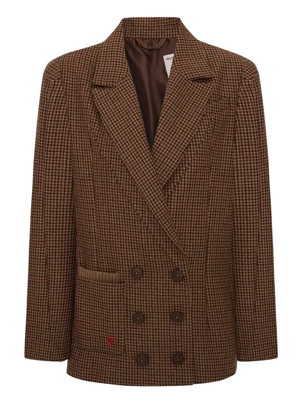 PCFG Big Shoulder Blazer - Brown