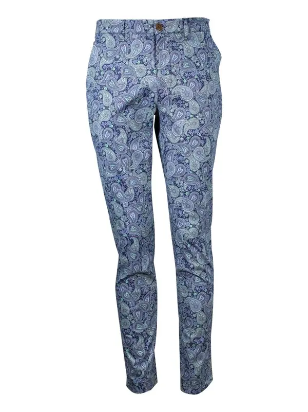 LORDS OF HARLECH Jack Pow Paisley Pant Grass - Green