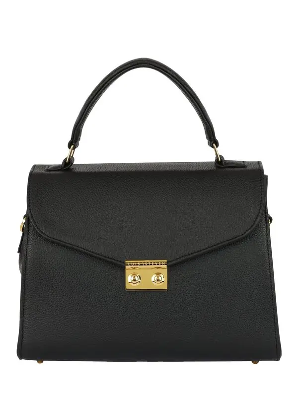 LUIS STEVEN Maxine Top Handle Bag - Black