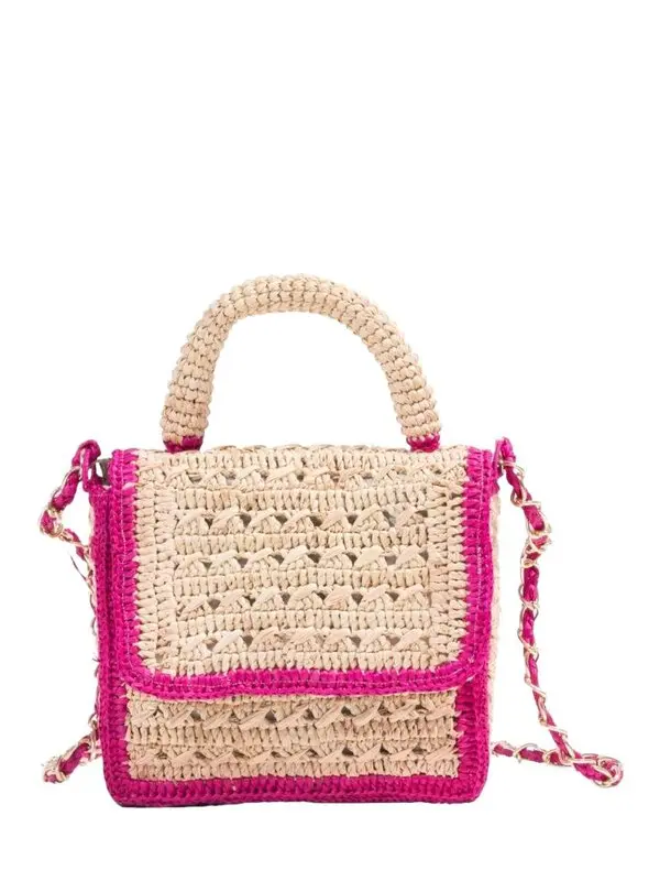 ZANATANY CONCEPTS Brouly Raffia Tote - Pink