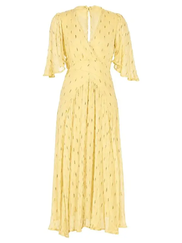 ROSE & NANCY Talia Sparkle Maxi Dress - Yellow