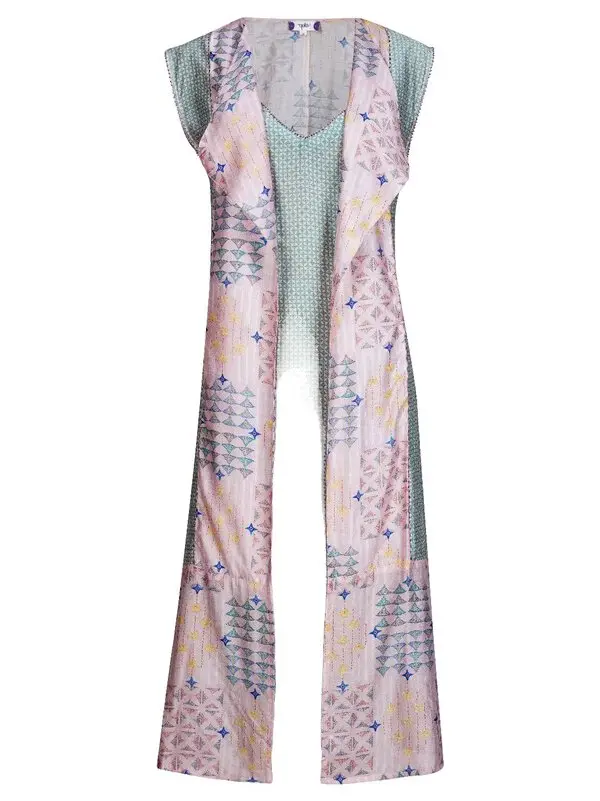 MAISON QALA Noor Overlay Set - Pink