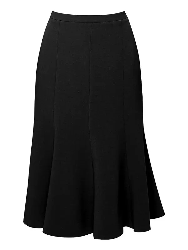 RUMOUR LONDON Lucy Wool Midi Skirt - Black