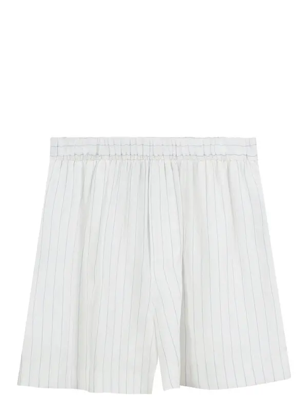 INAVATI Striped Pyjama Shorts - Blue/white