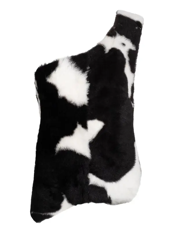 HEIRA LEATHERWEAR Eve Fur Top - Black/white