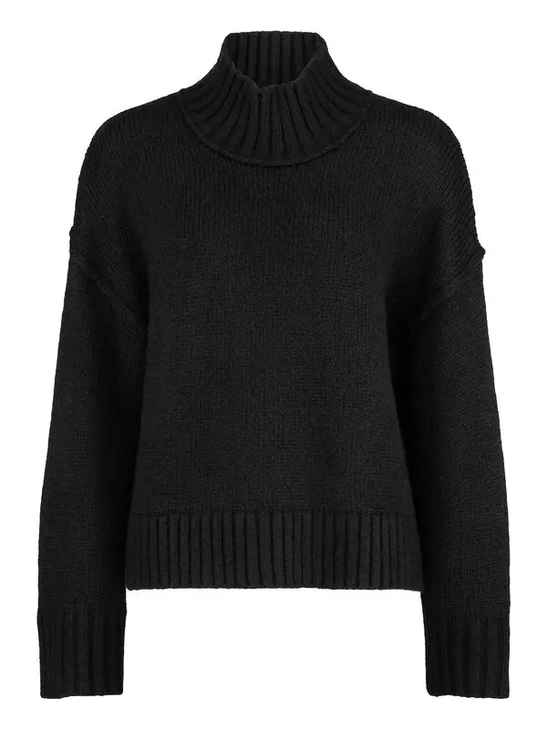 DREF Electra Turtleneck Jumper - Black