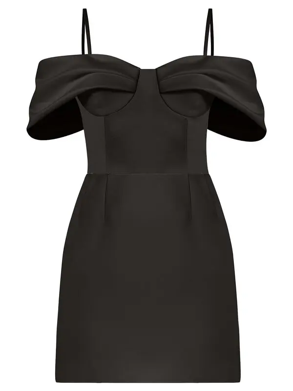 TIA DORRAINE Belle Of The Ball Mini Dress - Black