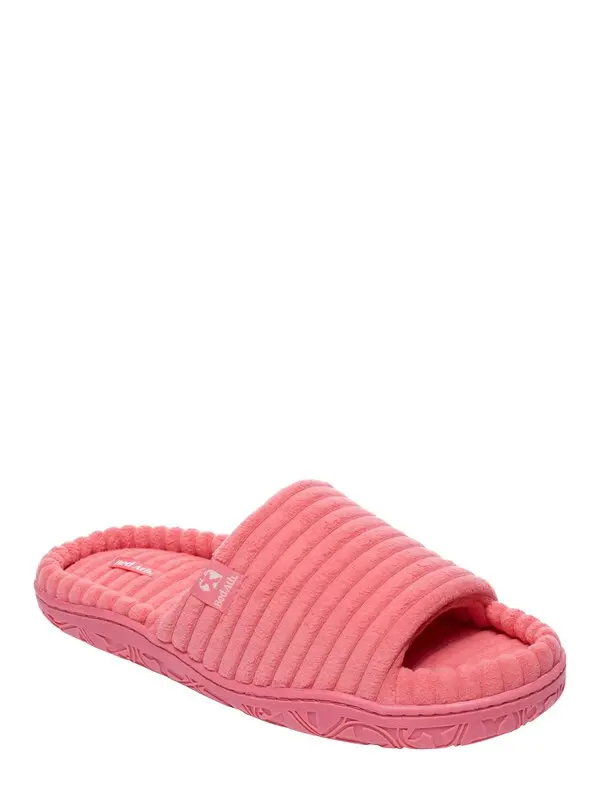 BEDROOM ATHLETICS Judy Jumbo Cord Slipper Sliders - Pink