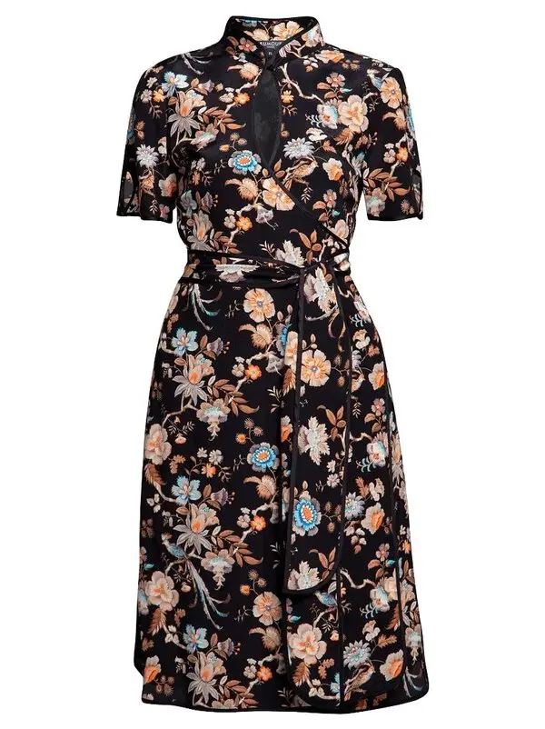 RUMOUR LONDON Akiko Kimono-style Wrap Dress - Black