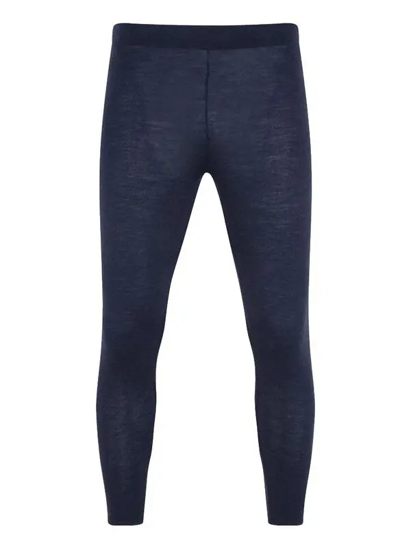 PAUL JAMES KNITWEAR Midweight Merino Activewear Athena Thermal Leggings - Blue
