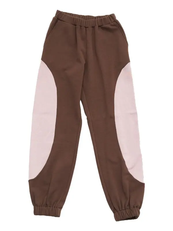 BELKYS STUDIO French Terry Contour Sweatpants - Pink/brown
