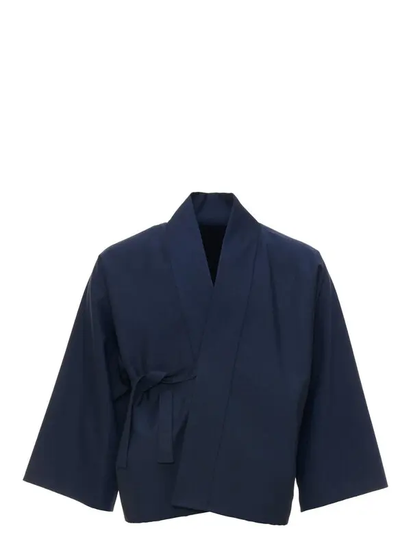 MOE Jeans Wool Reversible Jacket - Blue