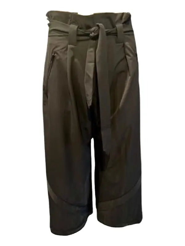 SNIDER Jerome Cropped Wide Leg Pant - Black