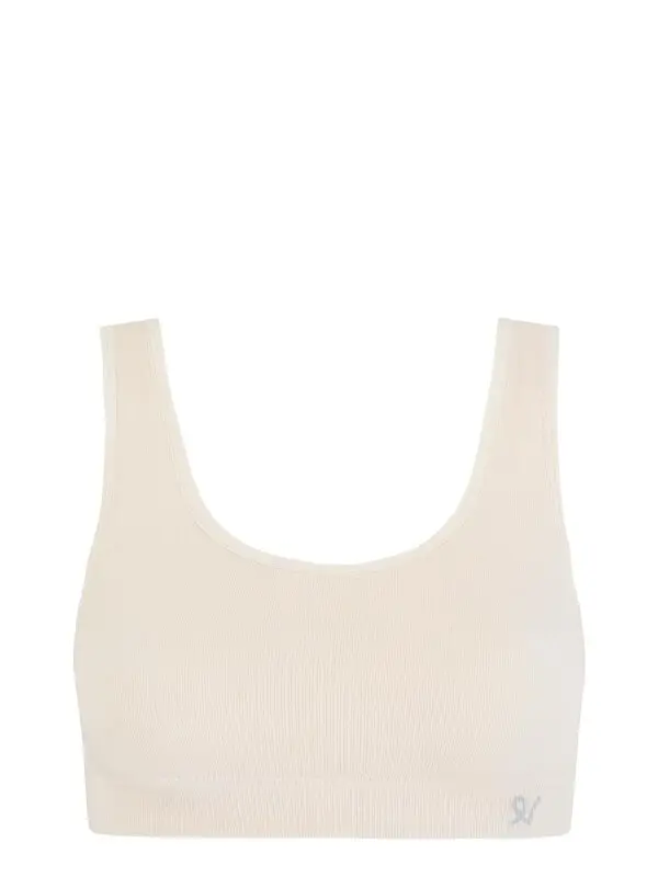 NUDEA Neutrals / The Tencel™ Seamless Crop Top Sand - White