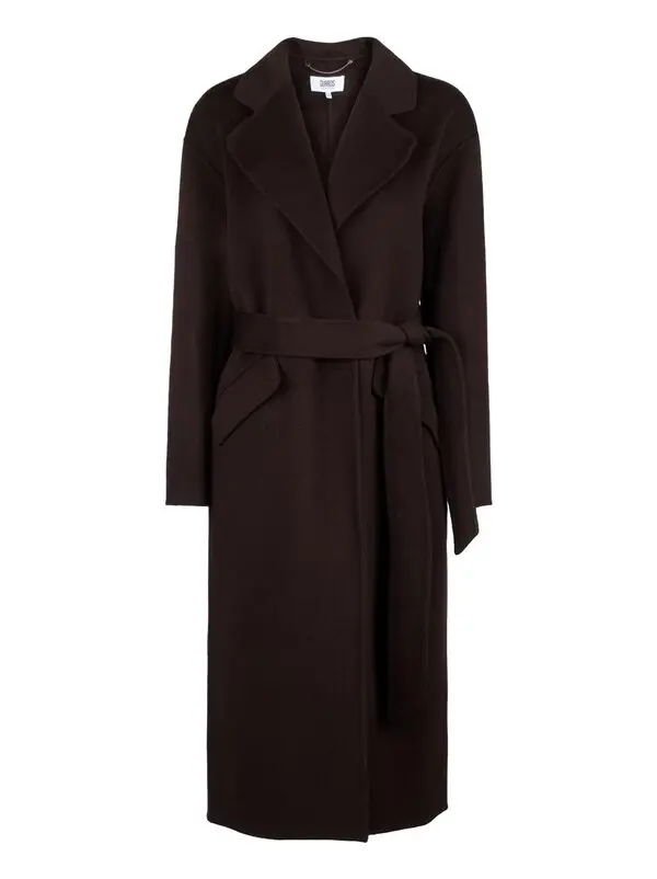 GUARDS LONDON Kelly Belted Long Coat - Brown