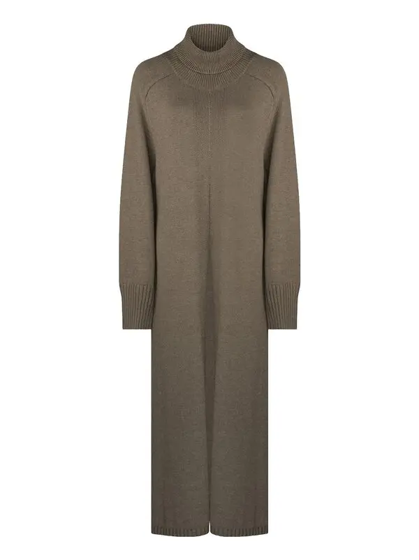 DREF Solaris Maxi Rollneck Knit - Green