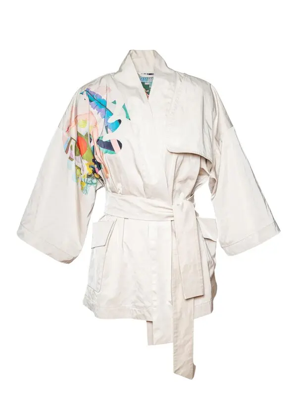 ARTISTA Neutrals Spring Trench Kimono - Beige