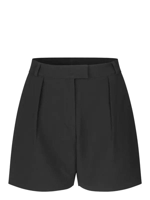 MARY DICKOW Dalila High-waist Tailored Shorts - Black