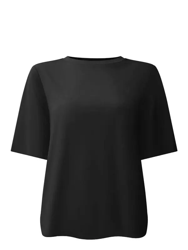 JAMES LAKELAND Jersey Relaxed Top - Black