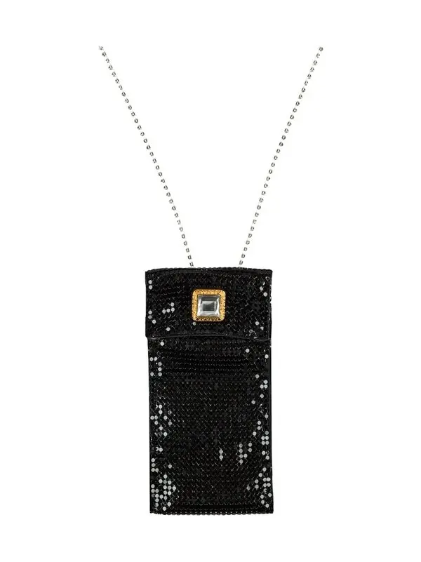 PALOMA LIRA Chainmail And Leather Little Bag - Black